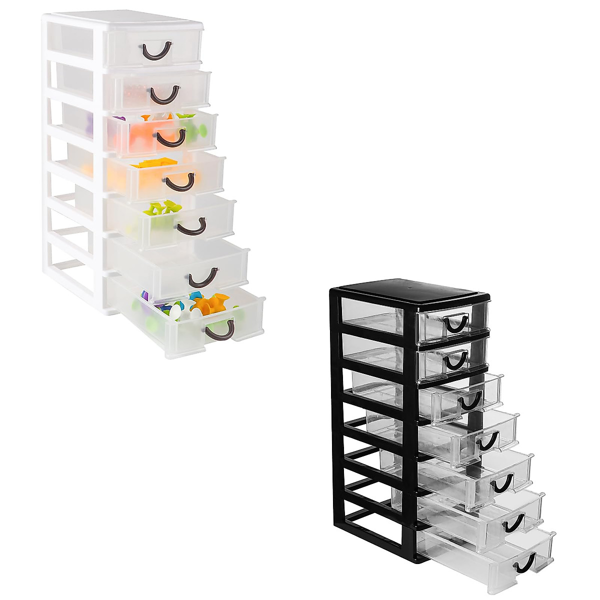 Rempry 2 Packs 7.1"x5.1"x13.2" Mini Organizer Box Storage