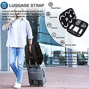 Laptop Backpack for Men Women 17 Inch Waterproof Travel Backpack Durable Laptop Backpack with USB Charging Port,Black