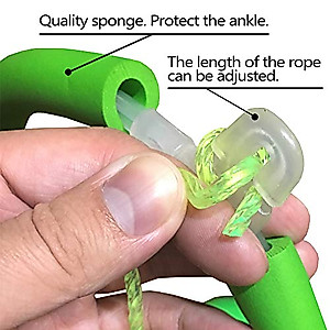 Skip Ball - Jumping Toy Swing Balls - Great Fitness Game for Men and Women, Old and Young (Yellow)