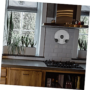 Cabilock 10PCS Pot Lid Holders Stand Wall Mounted Pot Lid Organizers Self Adhesive Adjustable Pan Lid Storage Rack Organizer Kitchen Gadget(Black)