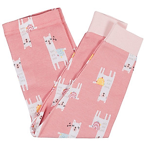 GerberBaby GirlsToddler Snug Fit 4-Piece Pajama SetLittle Llama Pink18 Months