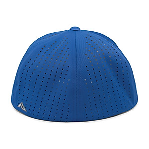 Pacific Headwear Standard Perforated F3 Performance Flexfit Cap, White/Royal/Royal