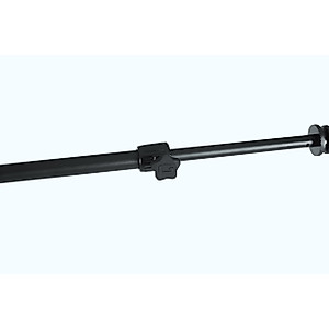 Gator Frameworks Tripod Mic Stand with Soft Grip Twist Clutch, Boom Arm, and Both 3/8" and 5/8" Adapters; Min/Max Height - 6"/99" (GFW-MIC-2020),Black