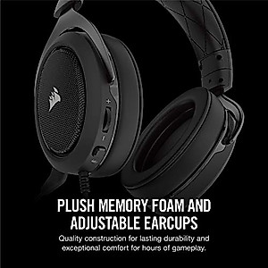 Corsair CA-9011170-NA HS50 Stereo Gaming Headset, Carbon