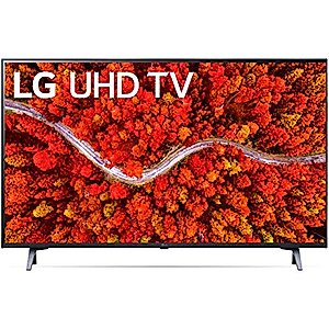 LG 80 Series 43” Alexa Built-in, 4K UHD Smart TV, Native 60Hz Refresh Rate, Dolby Cinema, Director Settings, Gaming Mode, with Magic Remote (43UP8000, Old Model)