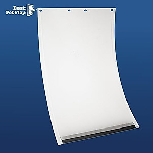 Best Pet Flap Medium Non PVC Compatible w/PetSafe PAC11-11038 - 8 1/8" x 12 7/8" Longer Lasting, Most Energy Efficient, Less Shrinkage, BPA Free