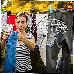 HOMSFOU 1pc Drying Rack Hangers for Skirts Hanging Clothes Drying Rack Hanger for Pants Underwear Drying Rack Hanging Drying Rack Socks Drying Racks Multi-Purpose Hanger Socks Clips Sock