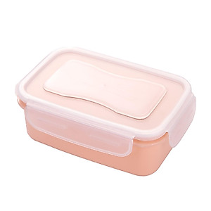 HarmonyBliss Rectangular Airtight Mini Food Storage Container Clear Lid Small Plastic Box Organizer Refrigerator Kitchen Pantry Essentials Compact Portable