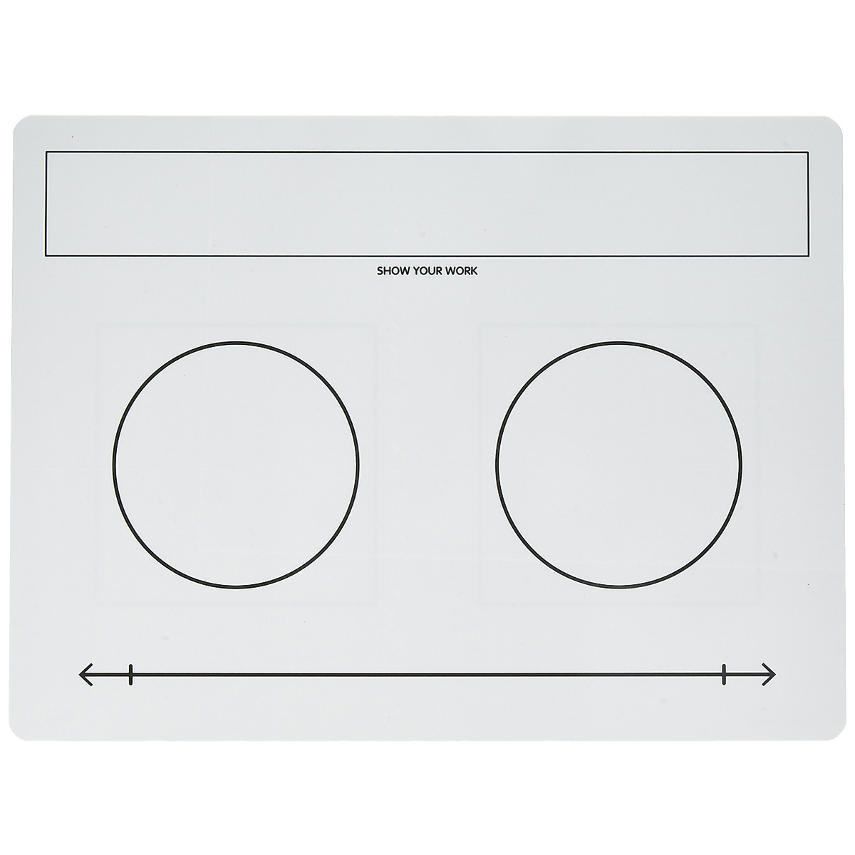 Didax Educational Resources, 10-Board Set Write-On/Wipe-Off Fraction Mats, White, Black