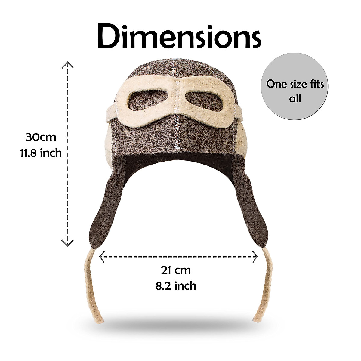 Wool Sauna Hat Embroidered Pilot Finnish Sauna Hat Russian Sauna Hat Wool Aviator - Russian Banya Sauna Hat for Men Sauna Hats Sauna Cap Gray