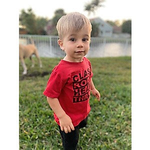 Unique Baby Boys Valentine's Day Classroom Heartthrob T-Shirt (7) Red