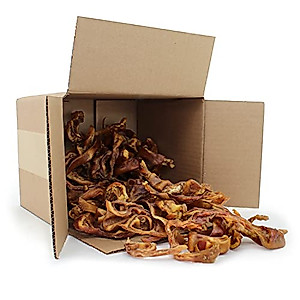 Best Pet Supplies GigaBite Pig Ear Slices (2.2-Pounds) – All Natural Pig Ear Strips, Piggy Sliver Dog Treat