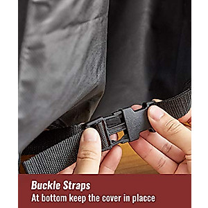 NUPICK Grill Cover for Blackstone 36” Griddle, Camp Chef, Royal Gourmet and More, 600D Waterproof and Weather Resistant, Come with 12 Inch Round Basting Cover