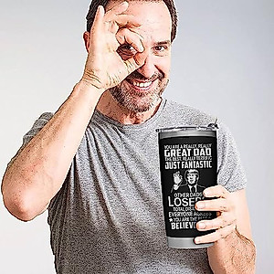 RHYTHMHEART Christmas Gifts for Dad from Daughter, Son, Wife - Dad Gifts for Christmas - Funny Present for Dad - Dad Birthday Gift - Dad Gifts from Daughter - Dad Tumbler 20oz