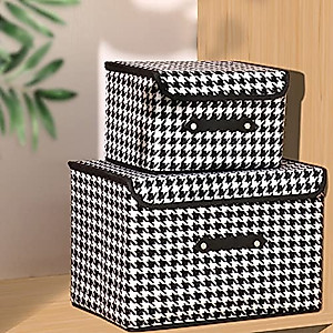 Clothes Storage Bag, Clothes Storage Box, Cloth Art Storage Box, Basket Drawer Type Home Wardrobe Storage Box, Foldable Clothes Finishing Box, Gift for Family (L)