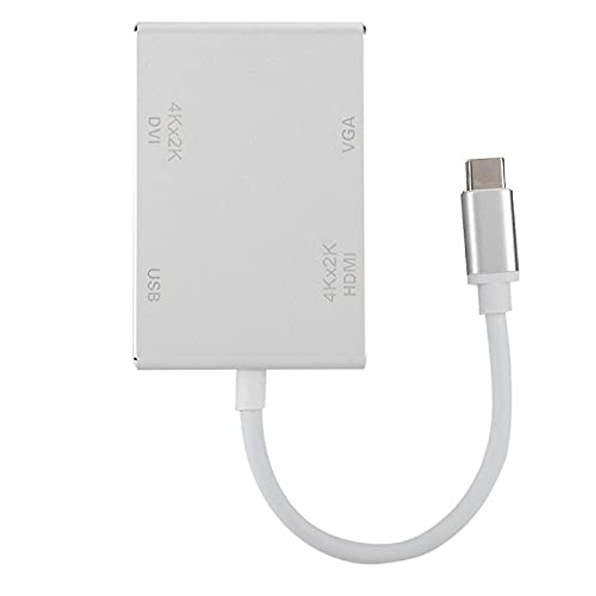 Type-C Converter 1920x1200/30hz Hub Adapter Easy to Carry Aluminum Alloy Multifunction for Computer Desktop