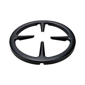 Risbay 2 Pcs Cast Iron Gas Stove Cooker Ring Reducer, Black, 6-Inch