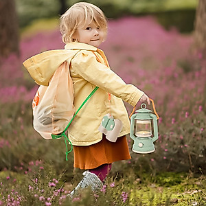 deAO Kids Camping Toys Set with Play Tent,23 PCS Outdoor Pretend Camping Toys with Light & Spray for Kids Boys Girls Age 3 4 5 6, Include Kids Camping Tent,Pot and Dish