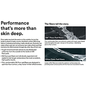 3M Black Stripper Pad 7200, 13" Floor Care Pad (Case of 5)