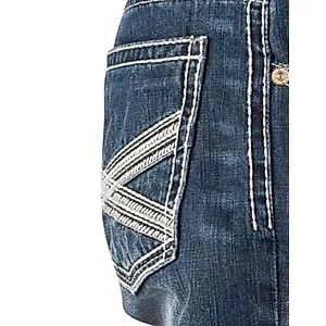 Stetson Men's 1520 Standard Fit Straight Jeans Blue 44W x 34L