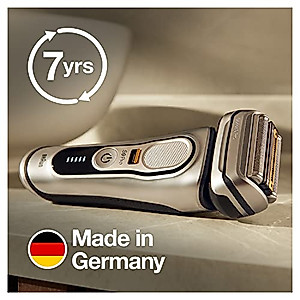 BRAUN Series 9 Pro 9467cc Wet & Dry Shaver with 5-in-1 SmartCare Center and Leather Travel case, Silver