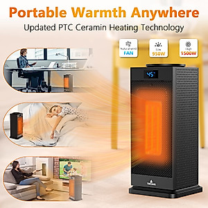 Portable Air Conditioners, 3-IN-1 Evaporative Swamp Cooler Air Conditioner, 4 Modes & 3 Speeds, 12H Timer, LED Display, Remote & Touch Control, 4 Wheels with Latches, Swamp Cooler for Bedroom,Indoor