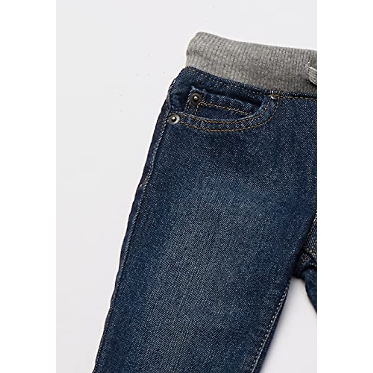 The Children's Place Baby Boys' Pull On Straight Jeans, Liberty Blue, 4T