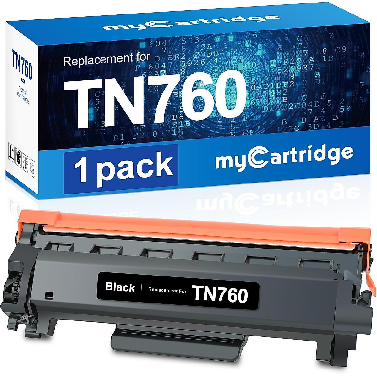 MYCARTRIDGE Compatible Toner Cartridge Replacement for Brother TN-760 TN760 TN-730 TN730 to use with HL-L2350DW HL-L2370DW HL-L2390DW MFC-L2710DW MFC-L2750DW HL-L2395DW DCP-L2550DW (1-Black)