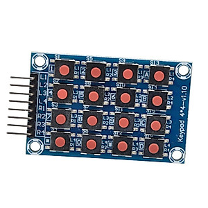 haillusty Upgrade Your Electrical with Keyboard MCU Module: 8-Pin Expansion Board 4x4 Array Keypad Button Matrix Controller Programmable DIY Microcontroller Kit for External Keyboard Interface