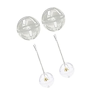 PETSOLA Parrot Foraging Ball Acrylic Growth Training Feeder Toys for Parrot Budgie Parakeet Cockatiel Etc, Type 1