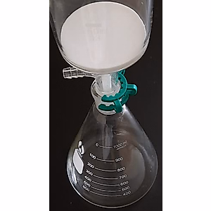 Glass Vacuum Suction Filter Filtration Kit 1000mL Conical Flask 250ml Buchner Funnel (250/1000ml)