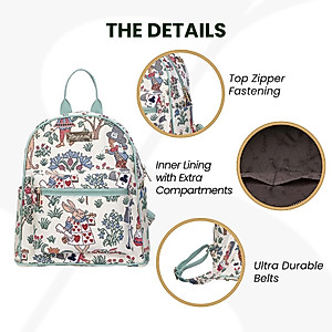 Signare Tapestry Casual Backpack Rucksack Women School Bags with Floral Design (Poppy, DAPK-POP)