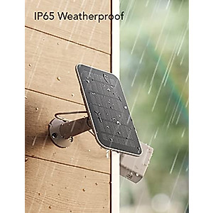 Nooie Solar Panel Charger for Nooie Pro Cam, Weather-Resistant, IP65 Waterproof, 360° Adjustable Mount, Non-Stop Green Charging, ONLY Compatible with The Nooie Pro Cam, 2W/6V