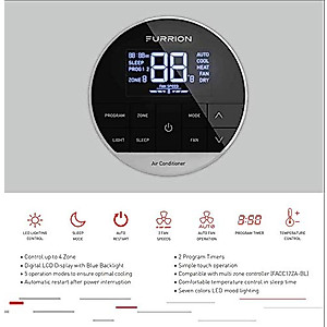 Furrion Multi Zone Wall Thermostat, Black