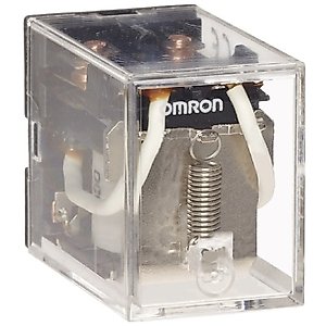 Omron LY2-AC110/120 General Purpose Relay, Standard Type, Plug-In/Solder Terminal, Standard Bracket Mounting, Single Contact, Double Pole Double Throw Contacts, 9.9 to 10.8 mA at 50 Hz and 8.4 to 9.2 mA at 60 Hz Rated Load Current, 110 to 120 VAC Rated Lo