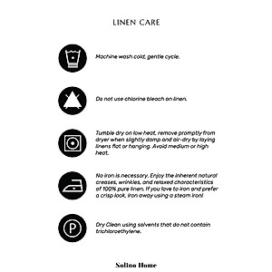 Solino Home Linen Kitchen Apron – 100% Pure Linen Bib Apron for Men & Women with front Pockets – Handcrafted from European Flax – Natural