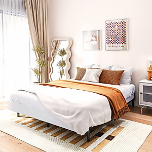 THEOCORATE 7 Inch Full Box Spring, Metal High Profile Spring, Heavy Duty Mattress Foundation, Easy Clean Cover, Quiet, Non-Slip, Simple Assembly