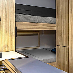 MUUEGM 4 Inch Foldable Mattress Trifold Mattress Folding Bed,Memory Foam Floor Sleeping Mattress,Portable Trifold Toddler Bed Mattress King Knitted Grey