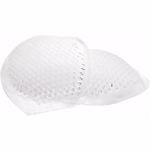 ericotry 1Pair Transparent Breathable Silicone Perforated Bra Inserts Booster Insert Pads Swimsuits Bikini Chest Pad Breast Pads for Women Lady Girls