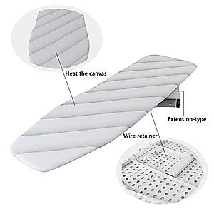 Closet Pull-Out Ironing Board Retractable 180 Degree Rotation Ironing Board Portable Folding Iron Board for Sewing, Craft Room, Household, Dorm 19.6" W x 13.7" D x 4.3" H