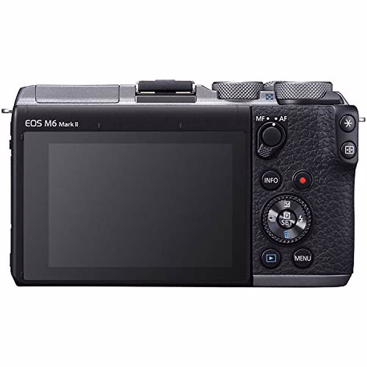 Canon EOS M6 Mark II Mirrorless Digital Camera (Silver) Body Only Kit with Auto (EF/EF-S to EF-M) Mount Adapter + 32GB Sandisk Memory + 100EG Padded Case and More.