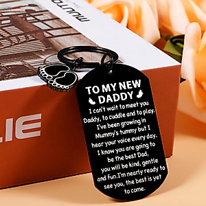 KINMES New Dad Gifts for Men First Fathers Day for New Dad Daddy to be First Time Dad Fathers Day Present from Wife Dad Christmas Stocking Stuffers Pregnancy Announcement Gifts Expectant Father Gifts
