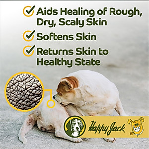 Happy Jack Skin Balm Hot Spot & Itchy Skin Relief for Dogs, Cats & Horses (4 oz), Softens Skin, Aids Healing of Hot Spots, Fast Relief to Intense Itching, Scratching & Gnawing