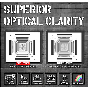 HUNTERSKY HTS anti fog Tactical Shooting Glasses men S57 Military eye pro Ballistic safety glasses range shooting eye Protection OSHA Law Enforcement