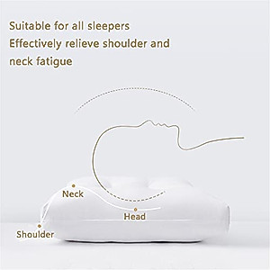 ZSEDP 1 Pair Pillow Sleeping Beding Pillows Comfortable Neck Shoulder Protection