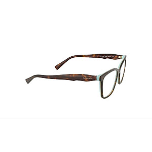 Tiffany TF2175-8134 Eyeglass Frame HAVANA/BLUE Frame W/Clear Demo Lens