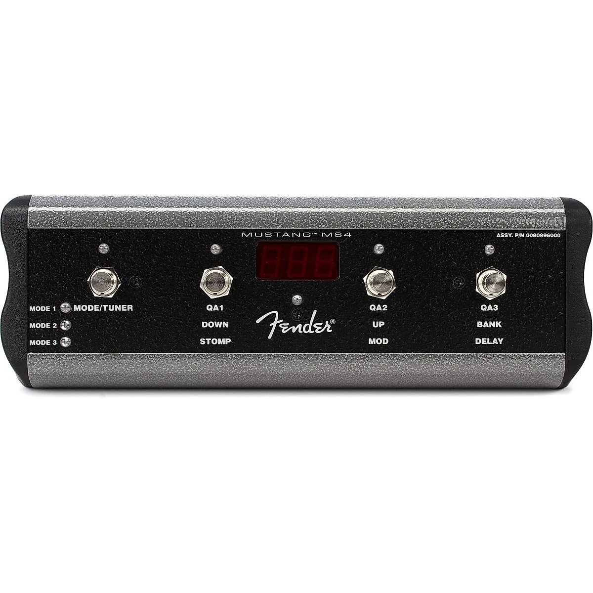 Fender 4-Button Amplifier Footswitch for Mode/Tuner, Bank, Delay with 1/4-Inch Jack