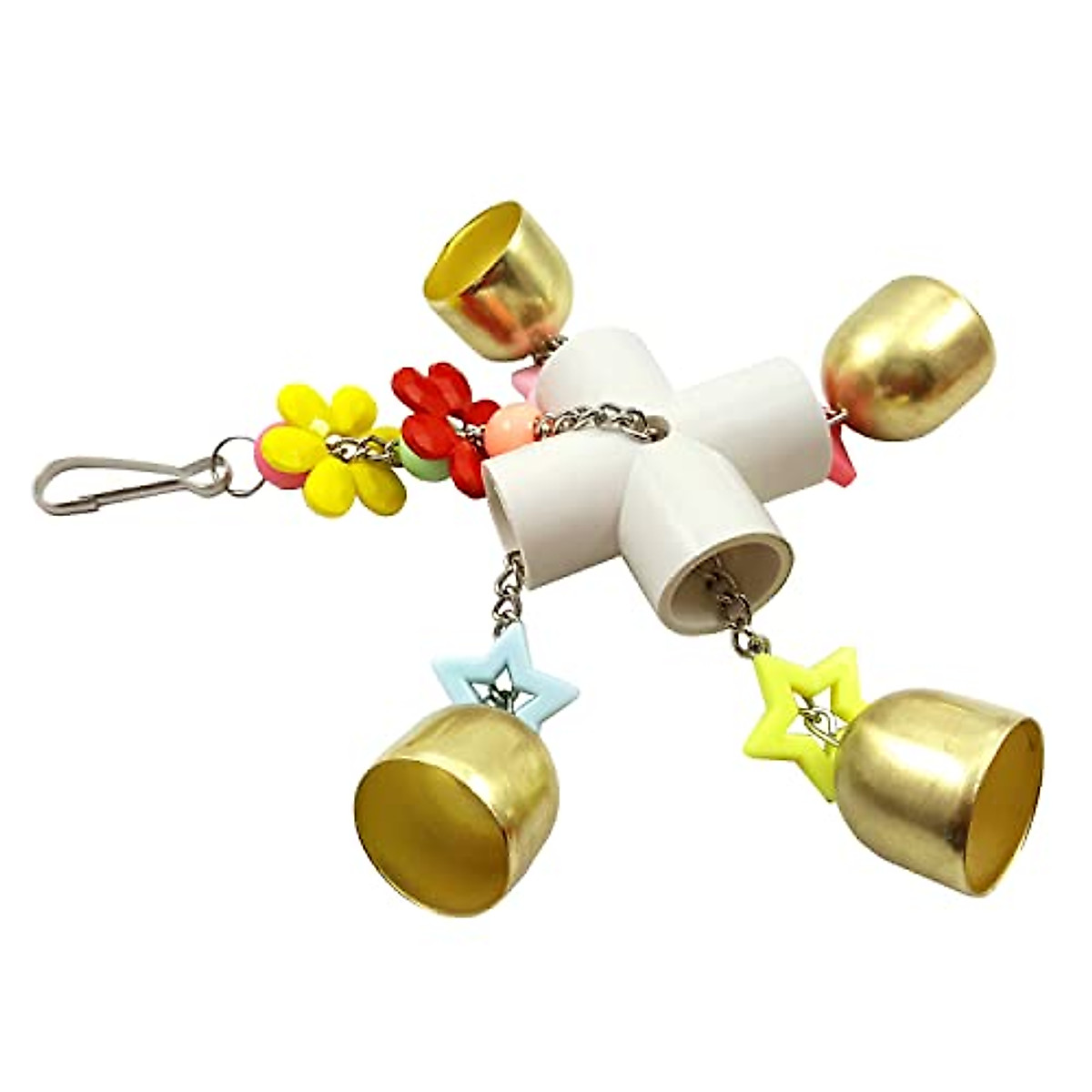 Bird Parrot Bells Toy with Sweet Sound for Budgie Parakeet Cockatiel Conure African Grey Lovebird