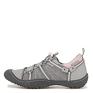 JBU by Jambu Women's Synergy MESH Water Ready Sneaker, Grey/Petal, 7.5