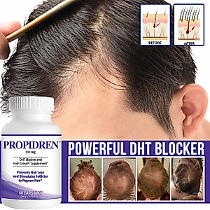Propidren by HairGenics - DHT Blocker & Hair Growth Capsules to Prevent Hair Loss & Stimulate Hair Follicles, to Stop Hair Loss & Regrow Hair. Proprietary Anti-Hair Loss & Hair Regrowth Treatment.